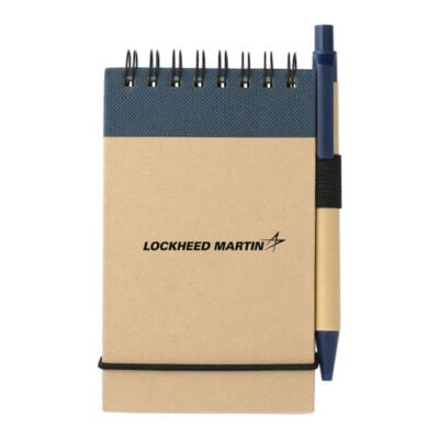 Recycled Spiral Jotter Notebook w/ Pen - 4" x 5" - Lockheed Martin ...
