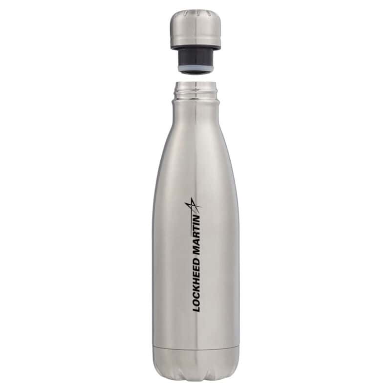 Silver Copper Vacuum Insulated Bottle, 17 oz - LM Logo - Lockheed ...