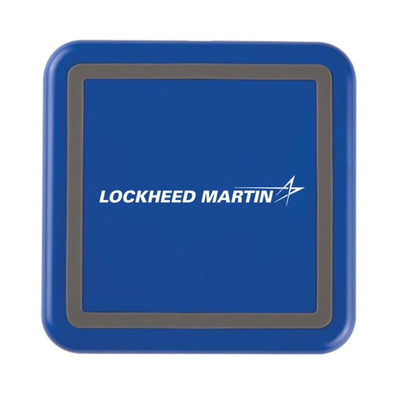 Blue Color Square Wireless Charging Pad - LM Logo - Lockheed Martin ...