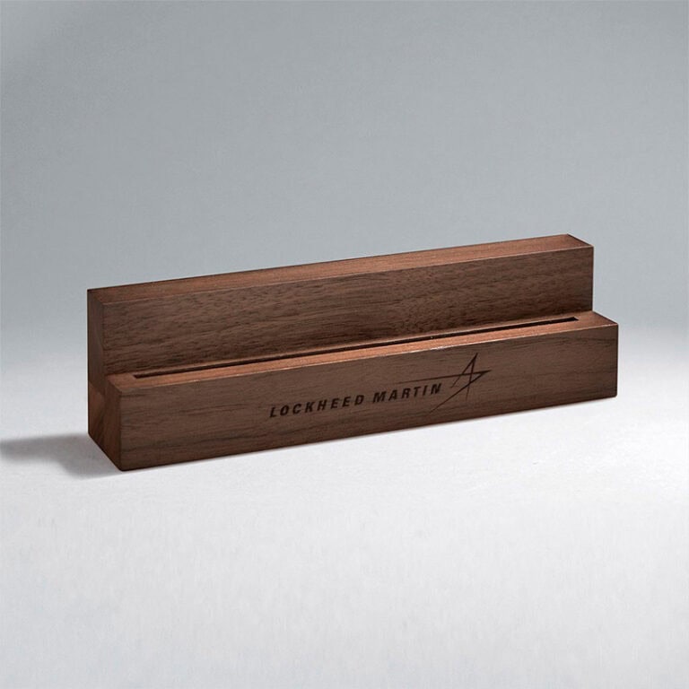 Walnut Challenge Coin Display - Lockheed Martin Company Store