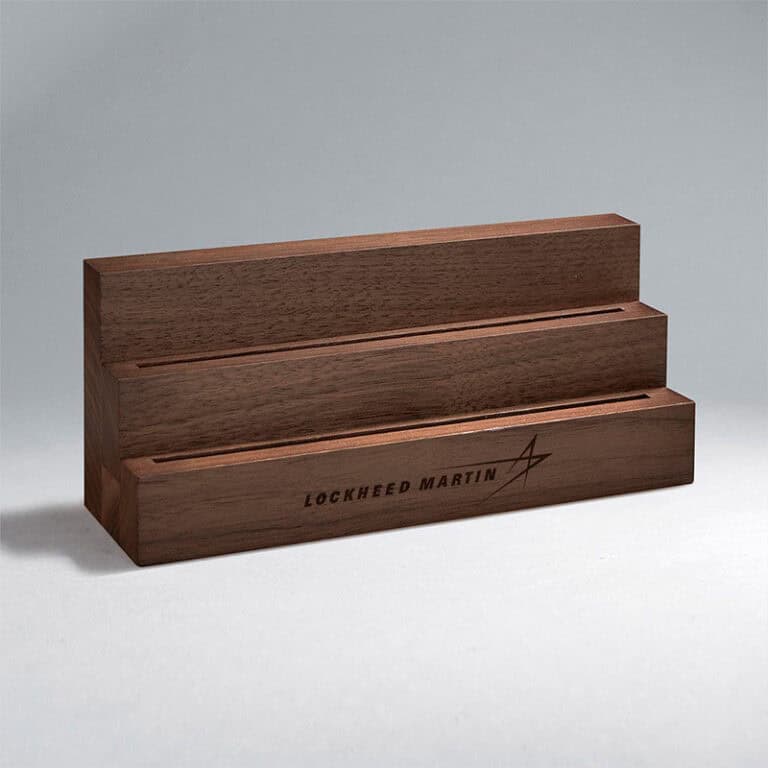 Walnut Challenge Coin Display - Lockheed Martin Company Store