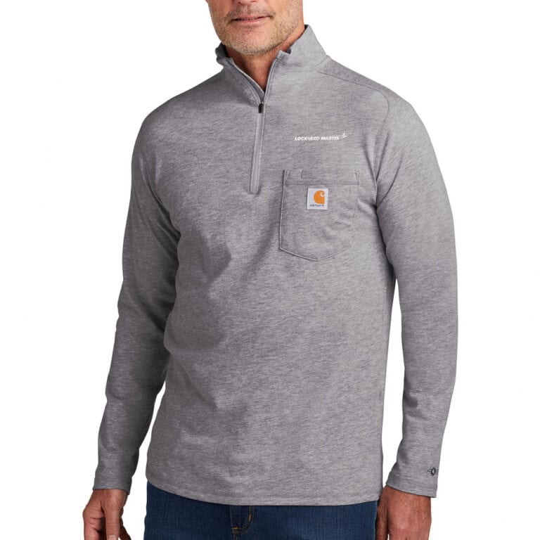 Carhartt Force 1/4 Zip Long Sleeve T-Shirt - Lockheed Martin Company Store