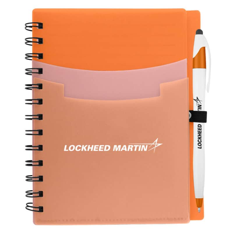 Tri-Pocket Notebook & Pen - 5" x 7" - Lockheed Martin Company Store