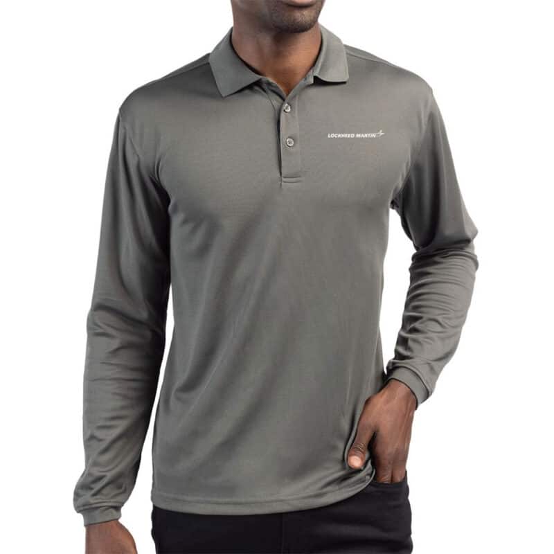 Men's Eco Performance Jersey Long Sleeve Polo - Lockheed Martin Company ...