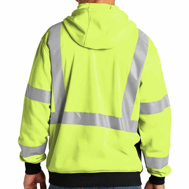 CornerStone® ANSI 107 Class 3 Heavy-Duty Fleece Full-Zip Hoodie ...