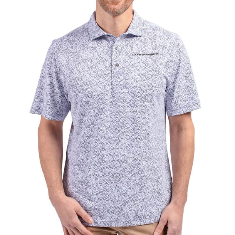 Cutter & Buck Men's Virtue Eco Pique Botanical Print Recycled Polo ...